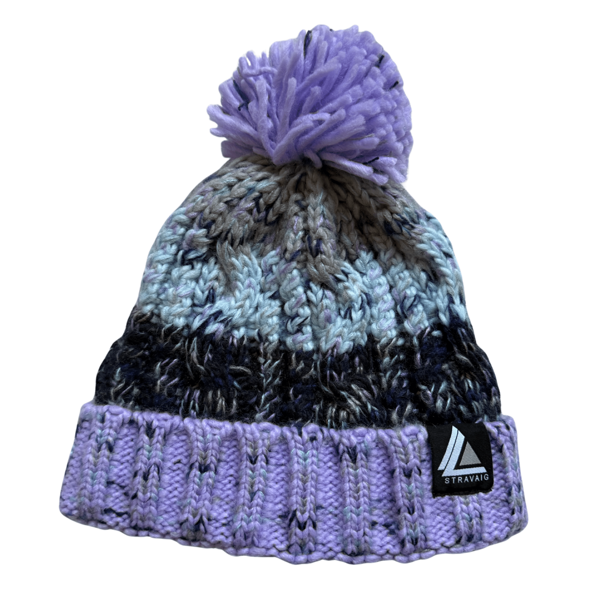 Stravaig Kids Ben Bobble Hat - Ben Ledi (Lilac/Blue/Grey)